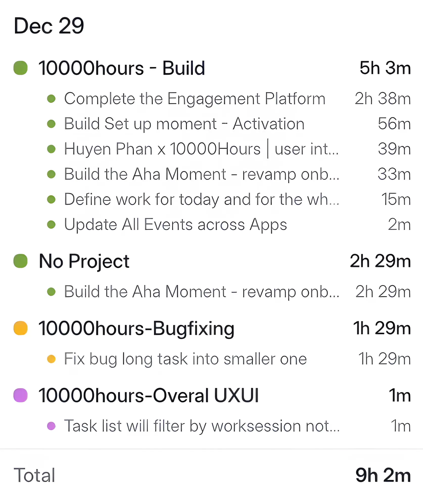 10000hours - AI Productivity App for Deep Work and Time Management